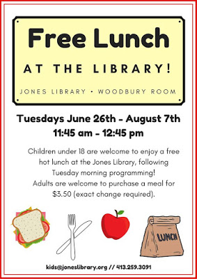 Free Lunch for Kids on Summer Tuesdays at the Jones Library | ARHS PGO ...