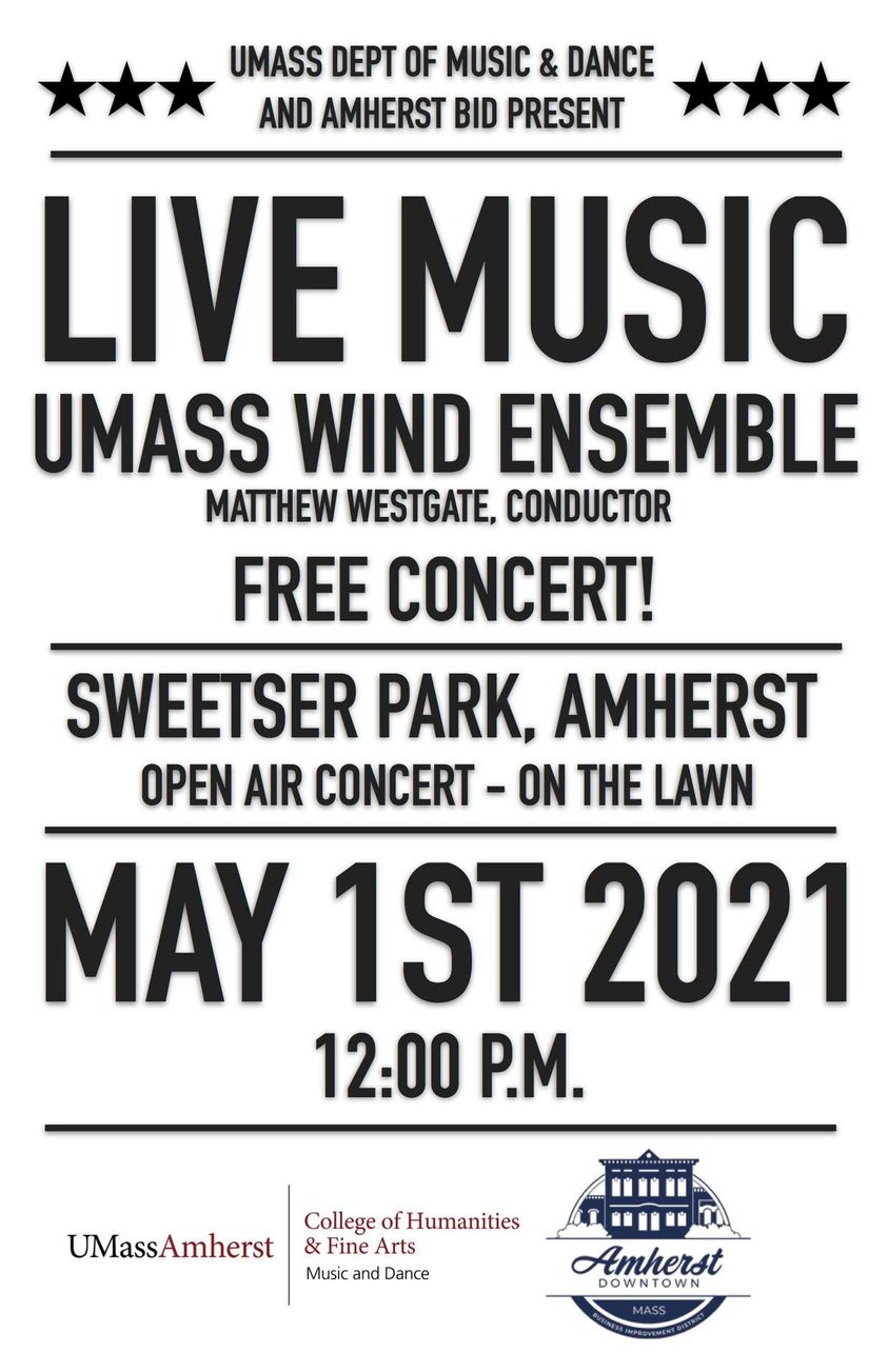 Free UMass Wind Ensemble Concert at Sweester this Saturday | ARHS PGO ...