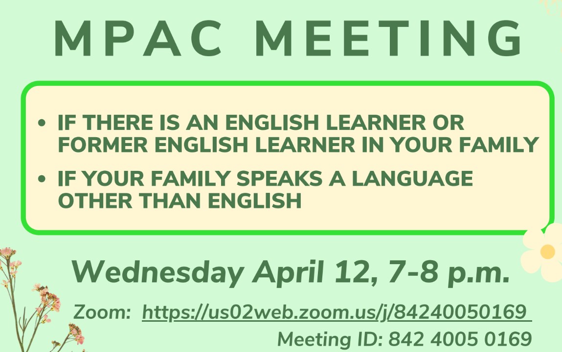 MPAC Meeting April 12 | ARHS PGO Parent News