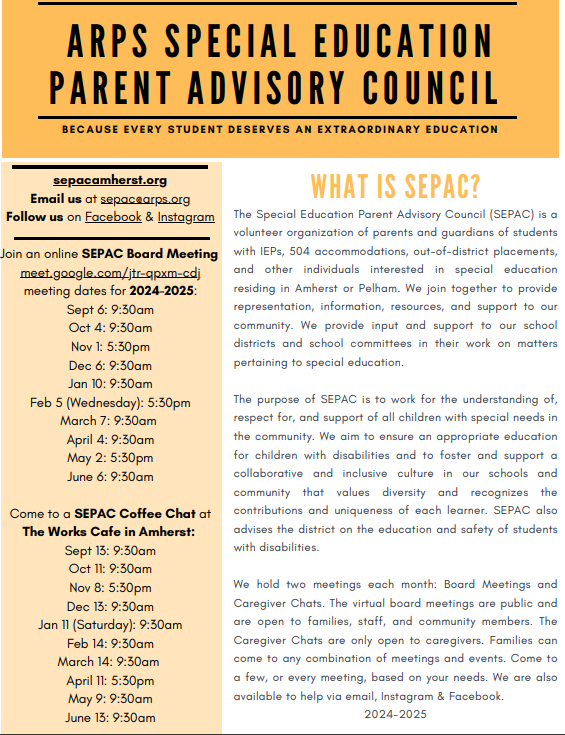 Get Involved in Your Student’s Educational Opportunities through SEPAC ...